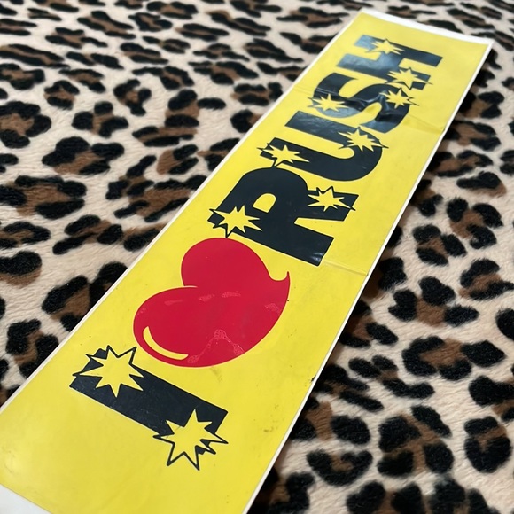 Rush | Other | Vintage I Love Rush Sticker Decal 7s 80s Rock Roll Music ...